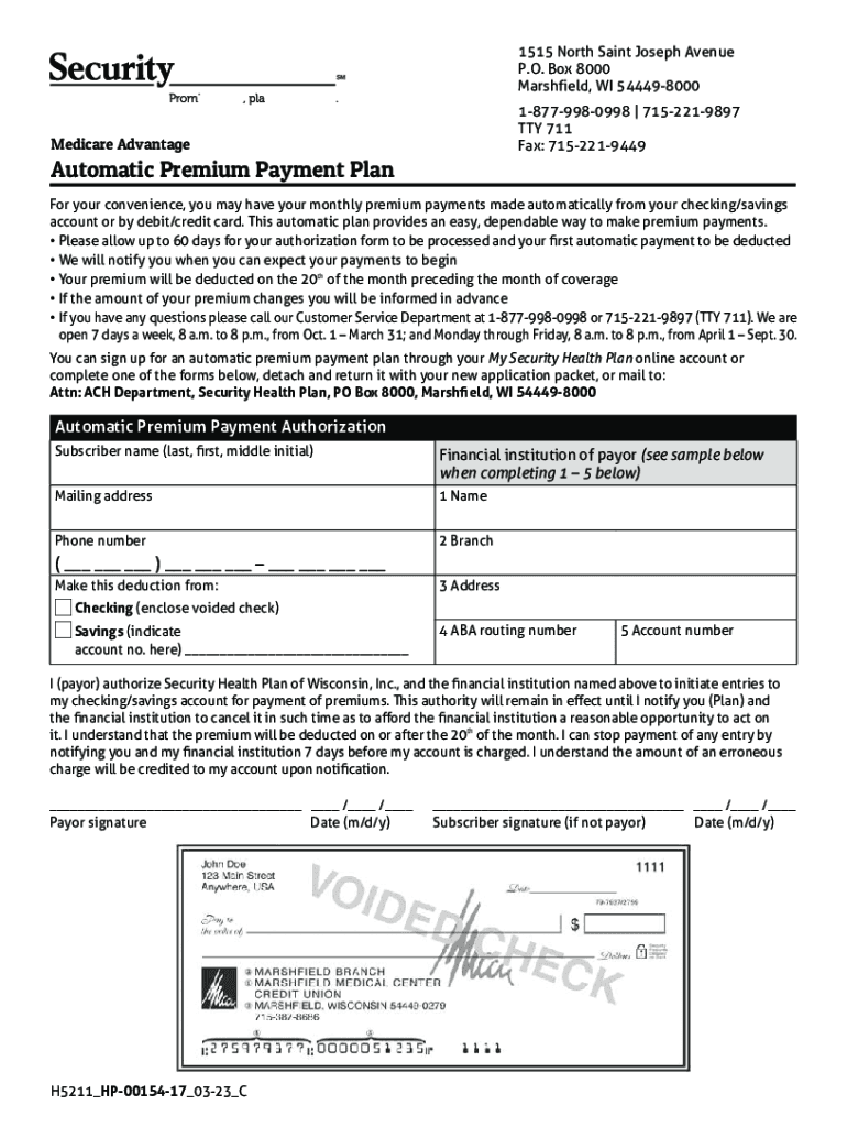 Fillable Online MA Automatic Premium Payment Form Fax Email Print ...