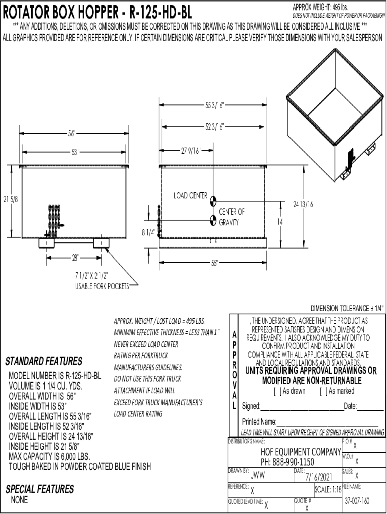 Fillable Online Rotator Box Hoppers (R) - Product Family Page Fax Email ...