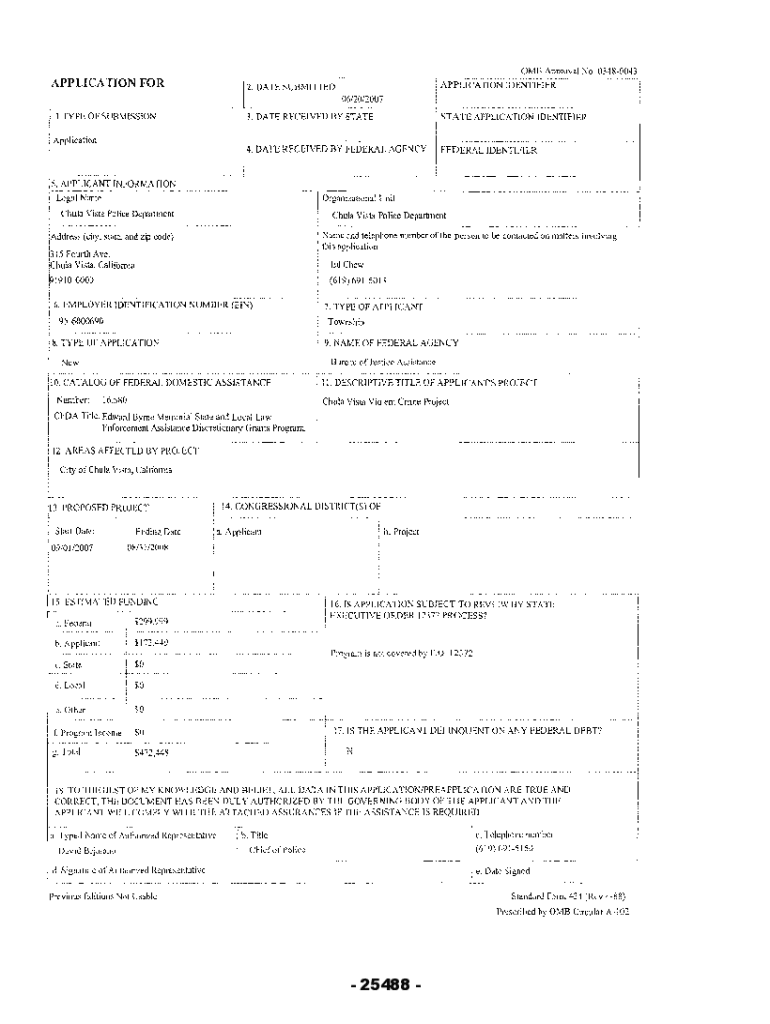 Fillable Online Announcement of OMB Approvals of Information ...