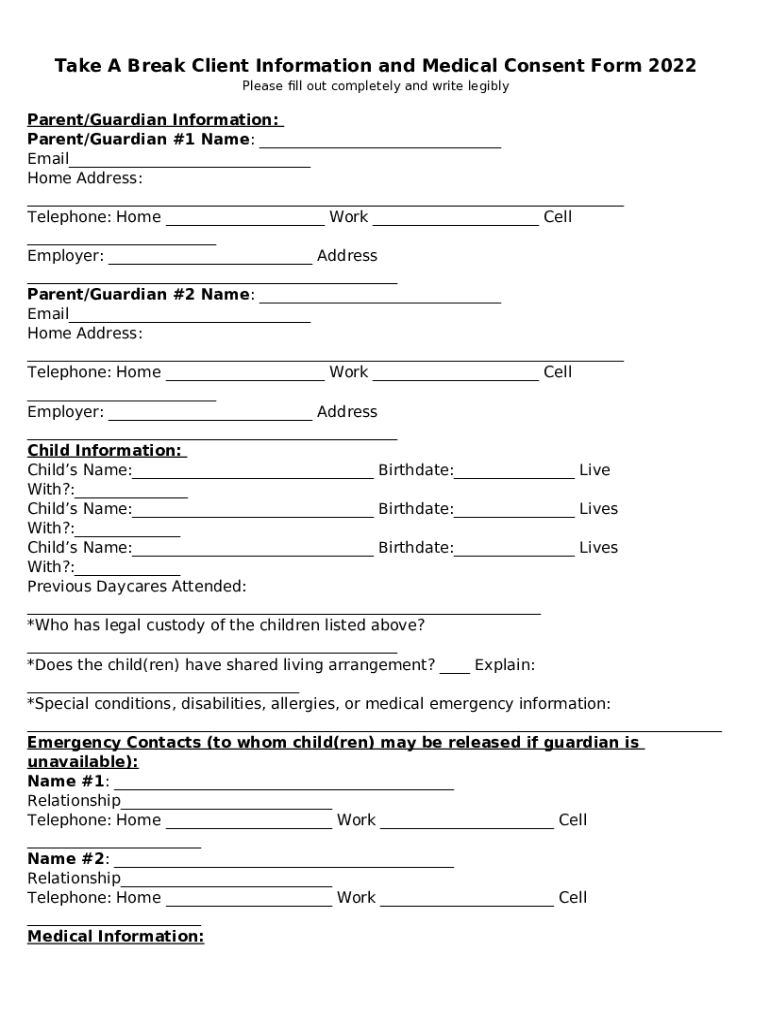 HEALTH AND CONSENT CONSENT .docx Doc Template | pdfFiller