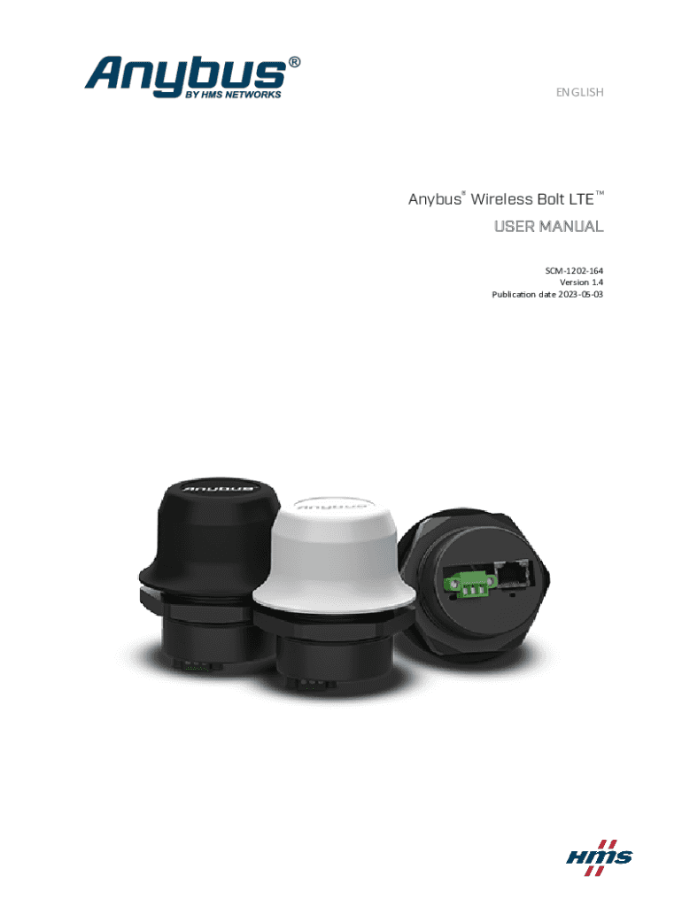 Fillable Online Anybus Wireless Bolt LTE USER MANUAL Fax Email Print ...