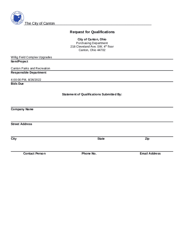 Willig Field Complex Upgrades Doc Template | pdfFiller