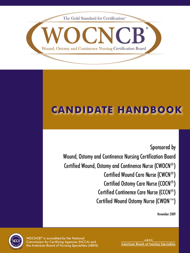 Fillable Online Relationship of Wound, Ostomy, and Continence Certified ... Fax Email Print ...