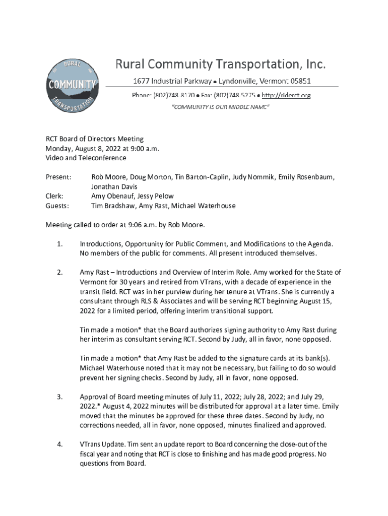 Fillable Online Rob Moore, Doug Morton, Tin Barton-Caplin, Judy Nommik ...