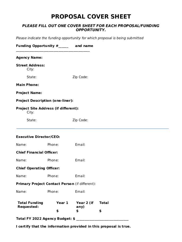 How to Write a Cover Letter for Your Grant Proposal Doc Template ...