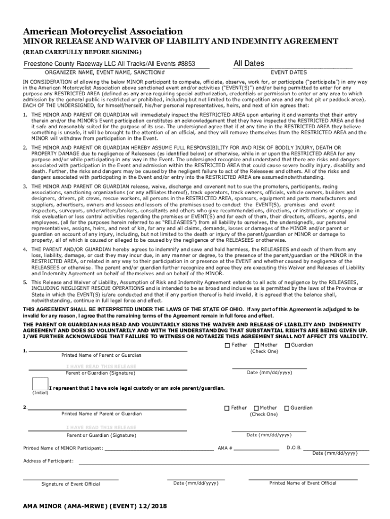 Fillable Online Minor-release-form Fax Email Print - pdfFiller