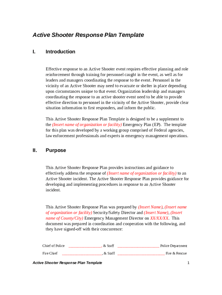 The Active Shooter in a Healthcare Facility: A Template for ... Doc ...