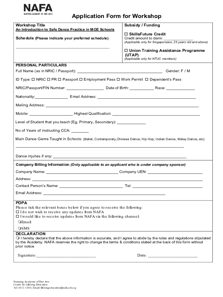 Fillable Online An Introduction to Safe Dance Practice in MOE schools ...