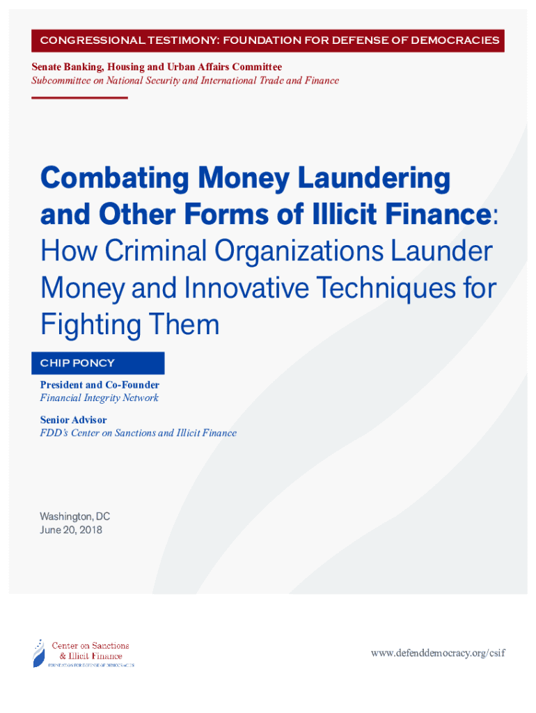 Fillable Online Combating Money Laundering and Other Forms of Illicit ...