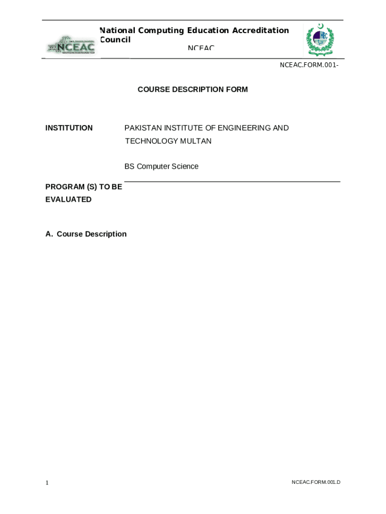 How's a BS CIS at PIEAS? Is it better than a BS CS at FAST ... Doc Template | pdfFiller