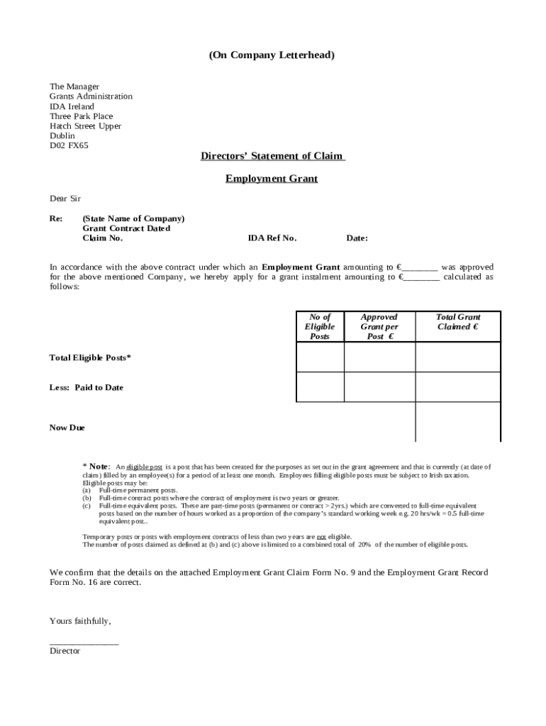 Innovate-Programme-Directors-Statement-of-Claim. ... Doc Template ...