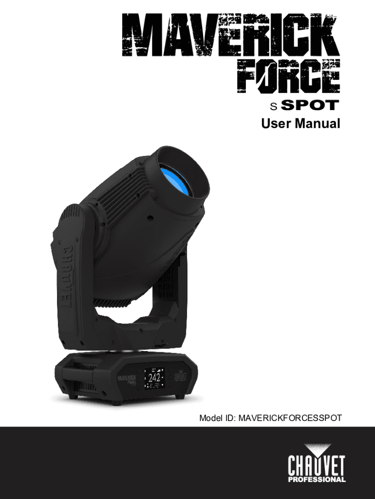 Fillable Online Maverick Force S Spot User Manual Rev. 1 Fax Email ...