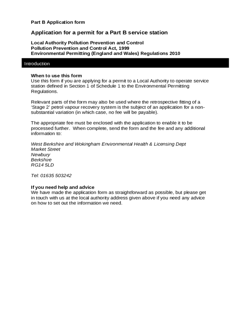 Part B Permit ApplicationDry cleaning Doc Template | pdfFiller