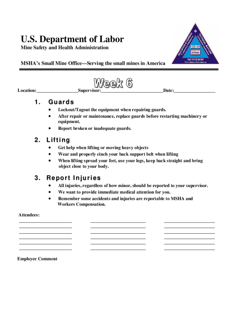 Fillable Online Electrical Safety Precautions Save Miners' Lives - DOL Blog Fax Email Print ...