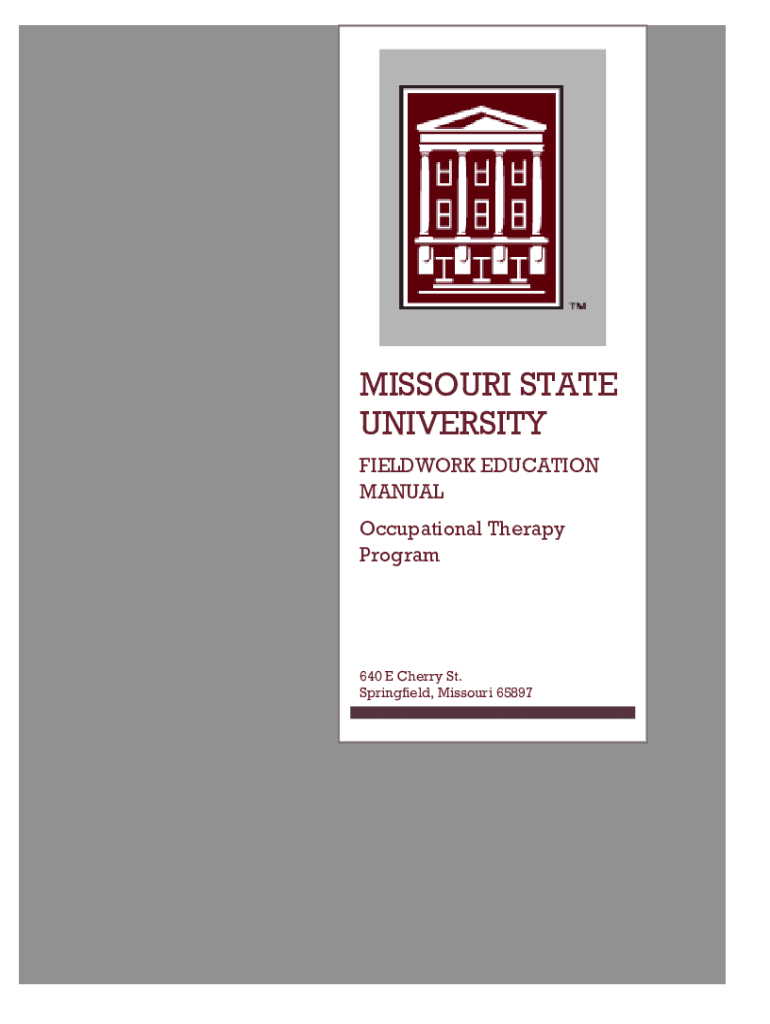 Fillable Online Fieldwork Education - Department of Occupational Therapy Fax Email Print - pdfFiller