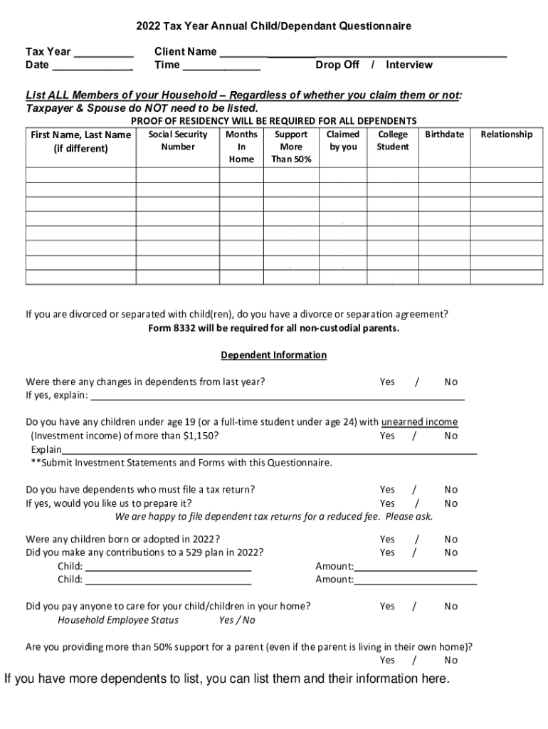 Fillable Online My child is growing up. Are they still my dependant ...