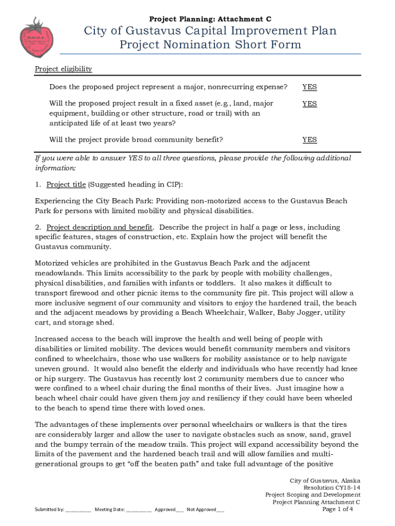 Fillable Online a resolution revising policy and procedure for project ...