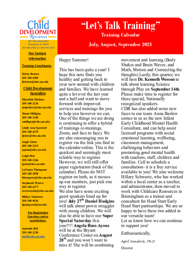 Fillable Online Let's Talk Training Fax Email Print - pdfFiller