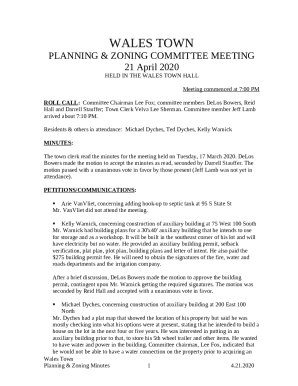 ROLL CALL:Committee Chairman Lee Fox; committee members DeLos Bowers ...