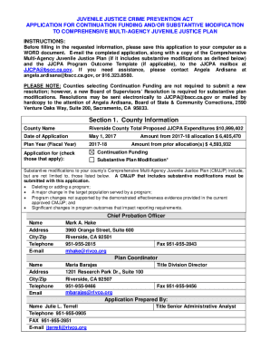 Fillable Online Plan 1 - Board of State and Community Corrections Fax ...