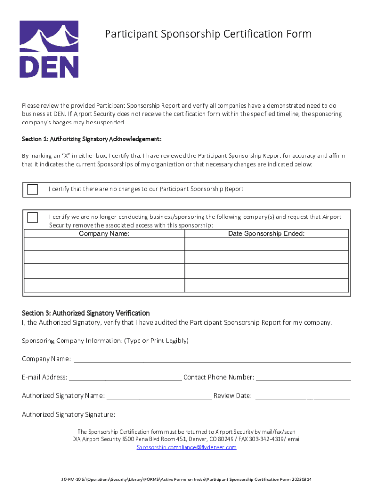 Fillable Online airport security forms - DIA Business Center Home Page ...