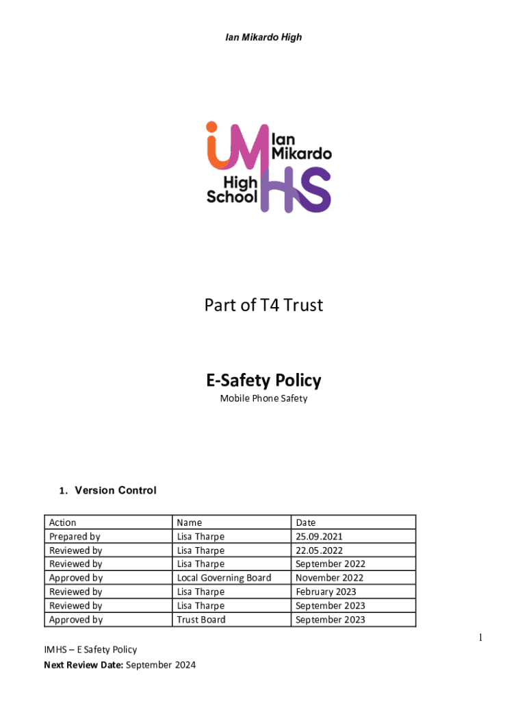 Fillable Online Ian Mikardo High School - Come With A Past, Leave With ...