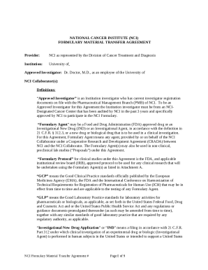 Clinical MTA Doc Template | pdfFiller