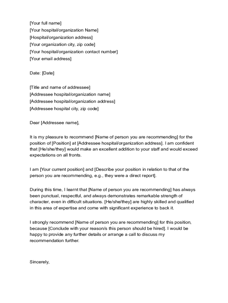 Fillable Online Professional reference letter templates for all ...