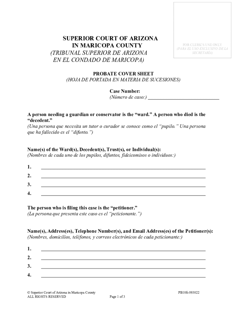 Completable En línea superiorcourt maricopa To Petition for ...