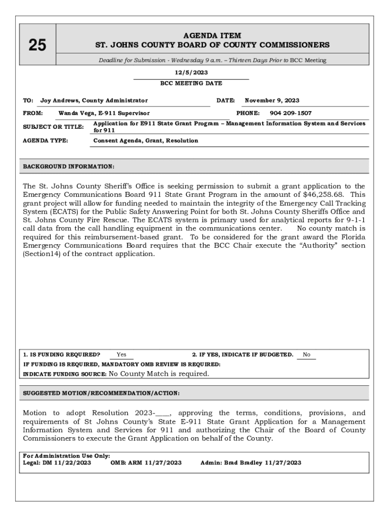 Fillable Online Application for E911 State Grant Program Management Information System and ...