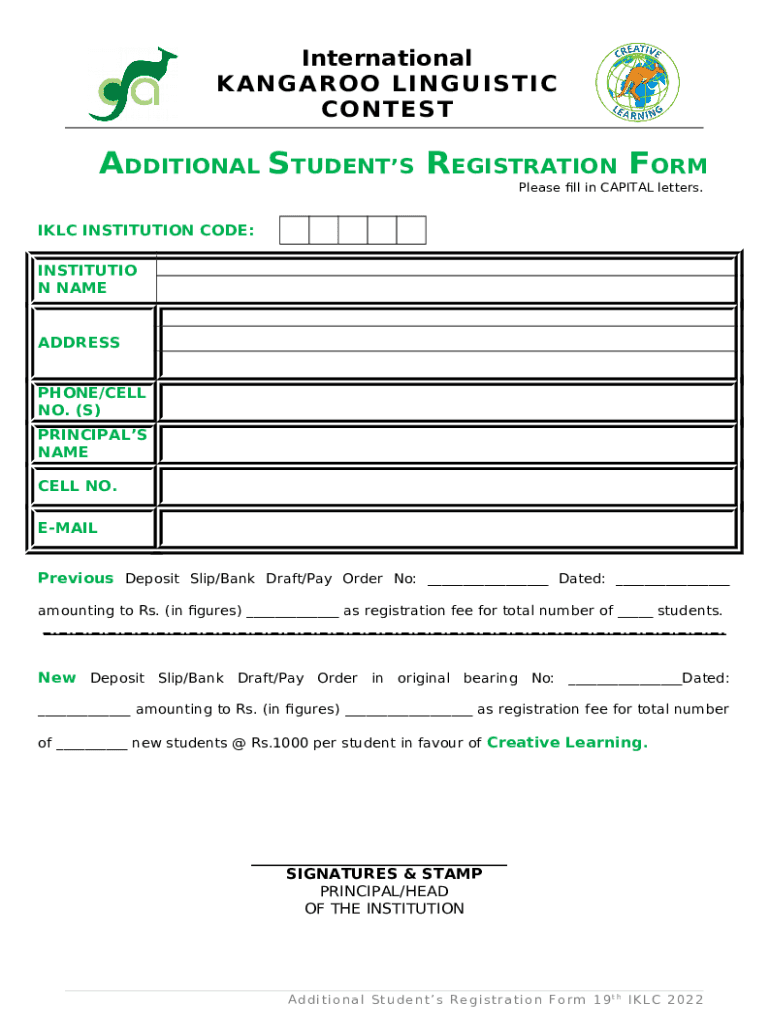 International KANGAROO LINGUISTIC CONTEST ... - iklc kangaroo org Doc ...