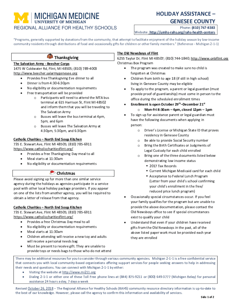 Fillable Online Holiday Assistance Program Grows to Serve Over 100 LI ...