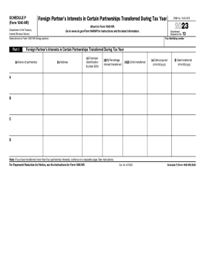 Fillable Online 2023 Schedule P (Form 1040-NR). Foreign Partners ...