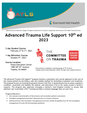 Fillable Online Trauma Care After Resuscitation (TCAR) Course (May 24 ...