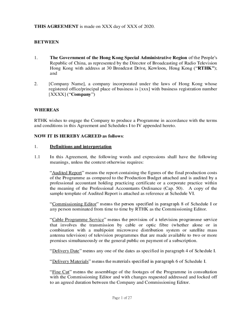 Fillable Online app4 rthk agreement between the government of the kingdom of ... Fax Email Print ...