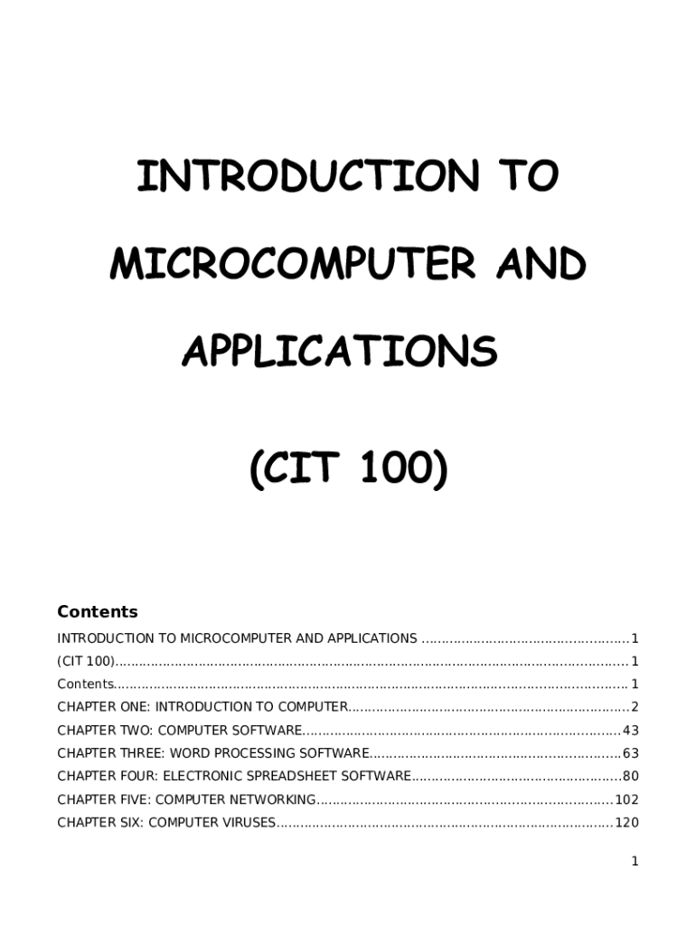 Fillable Online Intro to Microcomputer Applications, Chapter 1 Flashcards Fax Email Print ...
