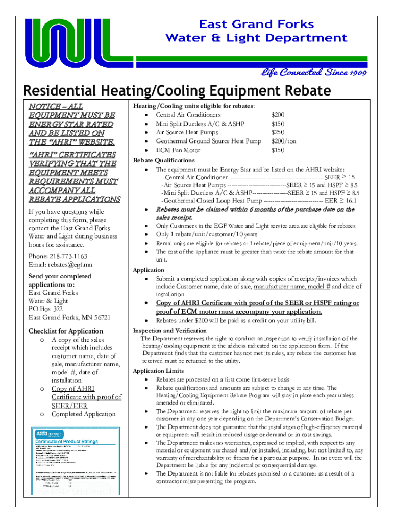 Fillable Online Residential Rebates - RGE Fax Email Print - pdfFiller