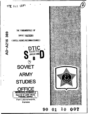 Fillable Online The Fundamentals of Soviet 'Razvedka' (Intelligence ...