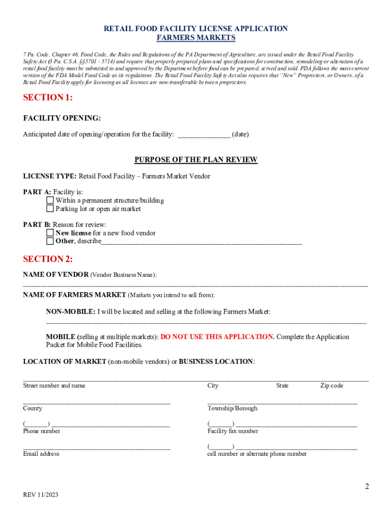 Fillable Online Farmers Market Frequently asked Vendor Questions: Fax Email Print - pdfFiller