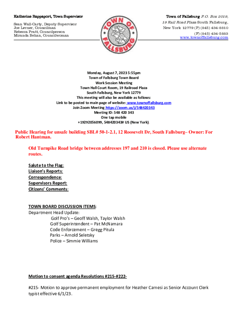 Fillable Online Motion to re-appoint Dr. Sean-Wall Carty as Deputy Supervisor ... Fax Email ...