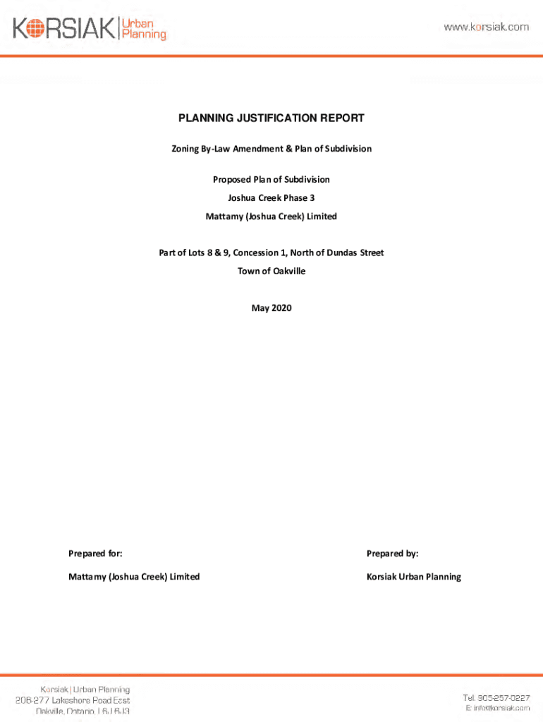 Fillable Online Draft Plan of Subdivision and Zoning By-law Amendment ...