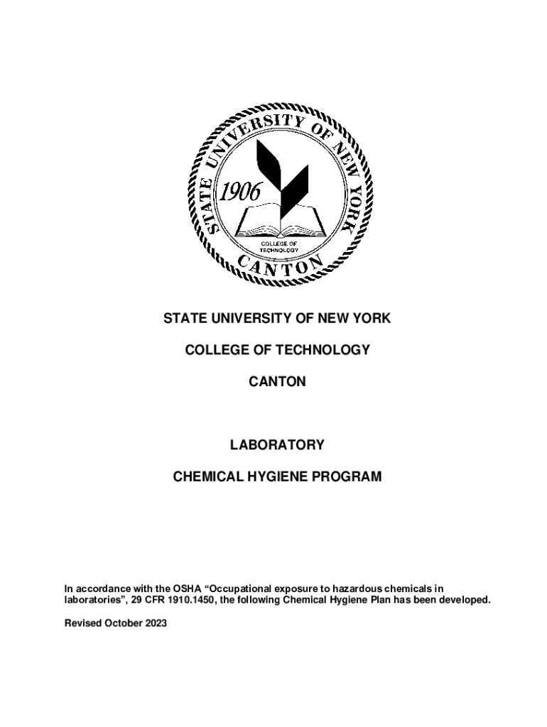 Fillable Online Fillable Online OSHA/PESH Laboratory Standard (Chemical ...