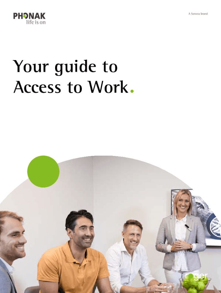 Fillable Online Your guide to Access to Work Fax Email Print - pdfFiller