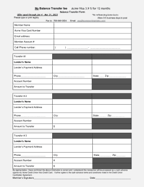 Fillable Online Best Balance Transfer Credit Cards With 0% APR of ...