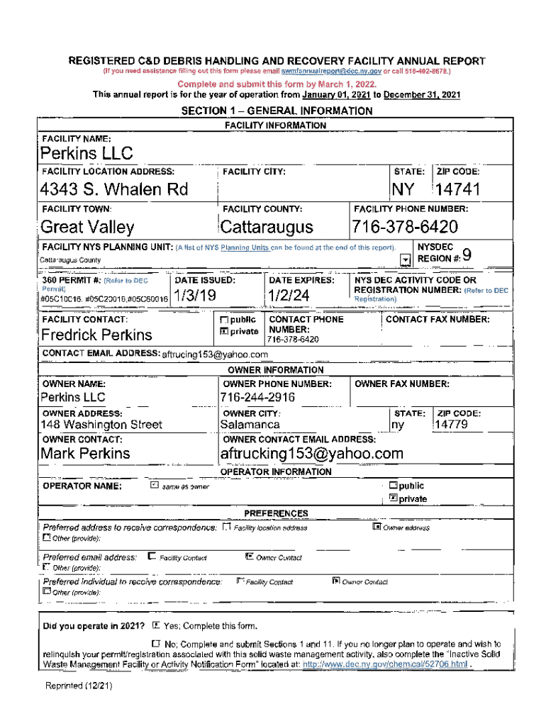 Fillable Online Fillable Online ftp dec state ny Con-Strux, LLC (as ...