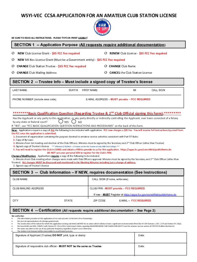Fillable Online Amateur radio operator certificates services Fax Email ...