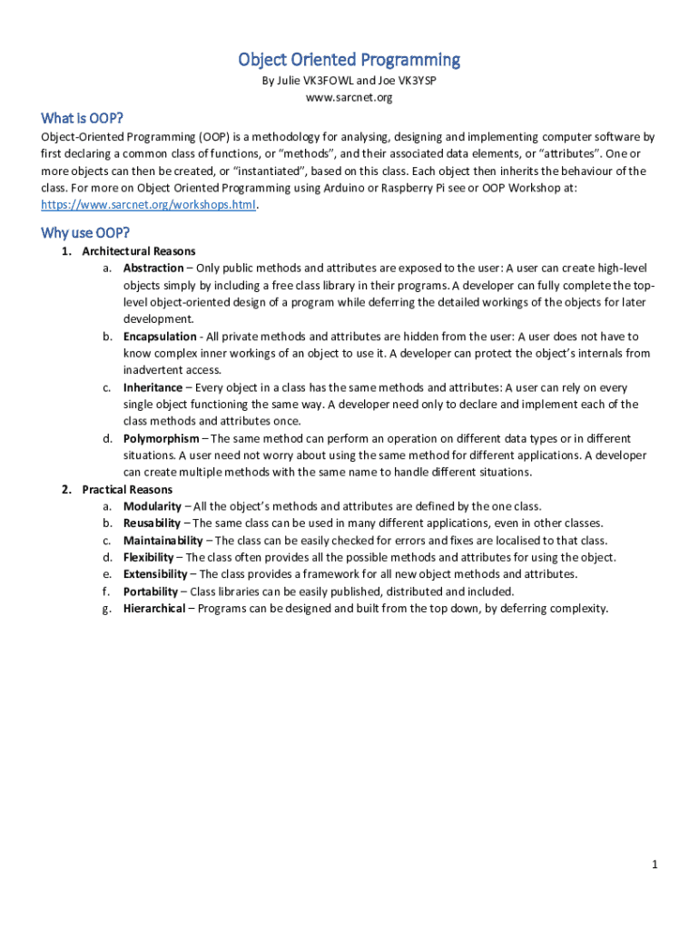 Fillable Online Lecture 1 OOP Julie - those are exercises to practice on ... Fax Email Print ...