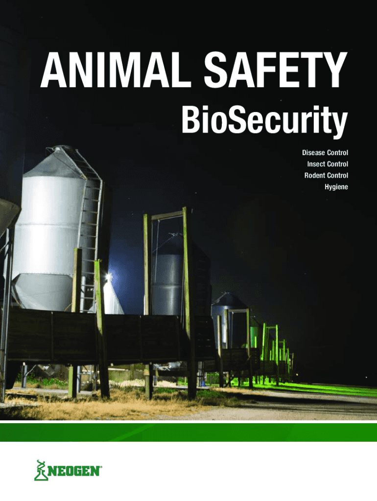 Fillable Online Wildlife, Rodent, and Other Animal Control Biosecurity ...