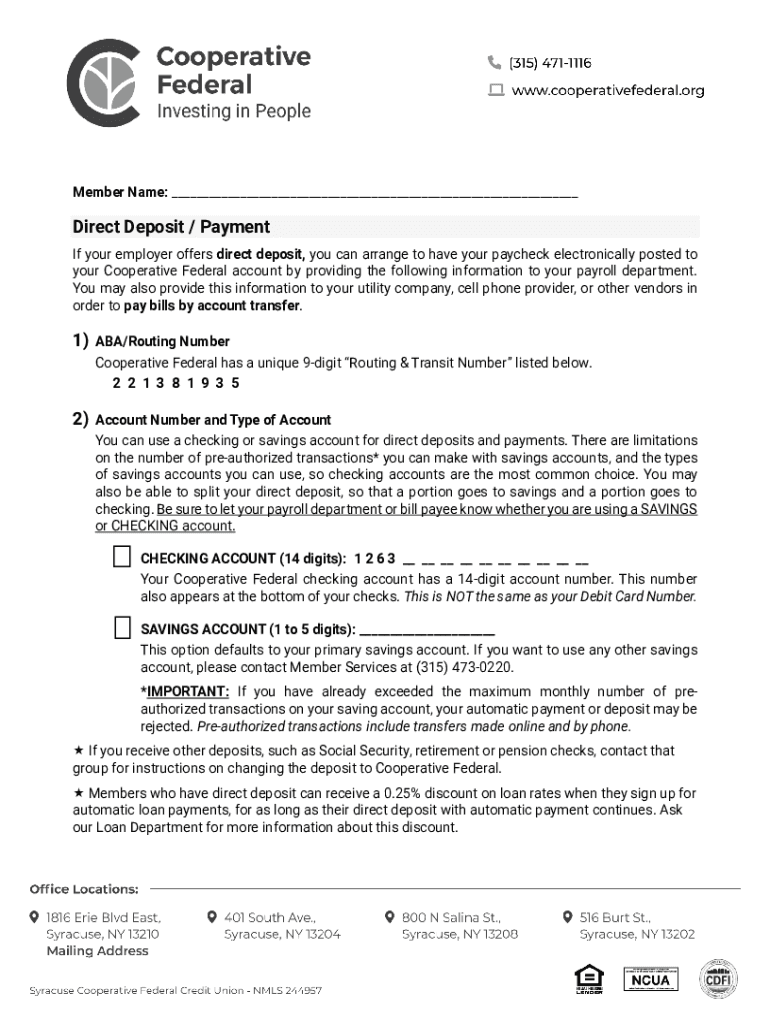 Fillable Online What Is Direct Deposit and How Does it Work? Fax Email ...