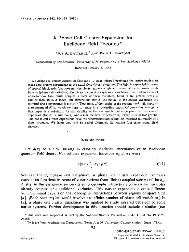 Fillable Online deepblue lib umich A phase cell cluster expansion for ...